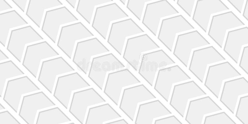 White Geometric Grid Background. Modern Abstract Texture. Stock Vector ...