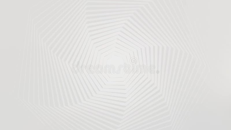 White Geometric Lines Hexagonal Abstract Background Loop. Stock Footage ...