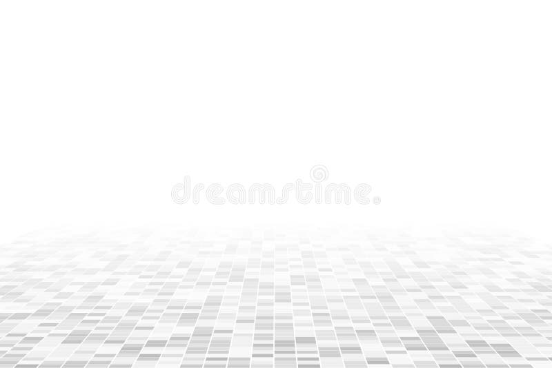 White Geometric Perspective Background. White and Grey Abstract ...