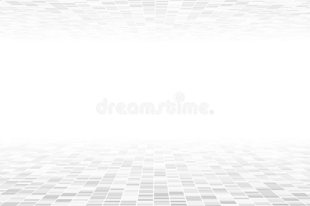 White Geometric Perspective Background. White and Grey Abstract ...
