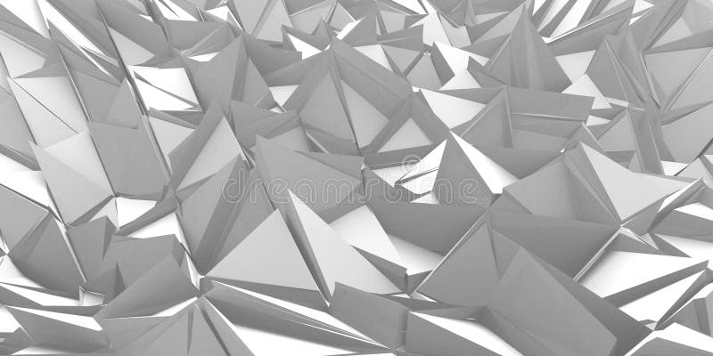 White Geometric Poligon Abstract Background Stock Illustration ...