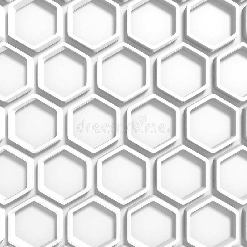 White Geometric Poligon Abstract Background Stock Illustration ...