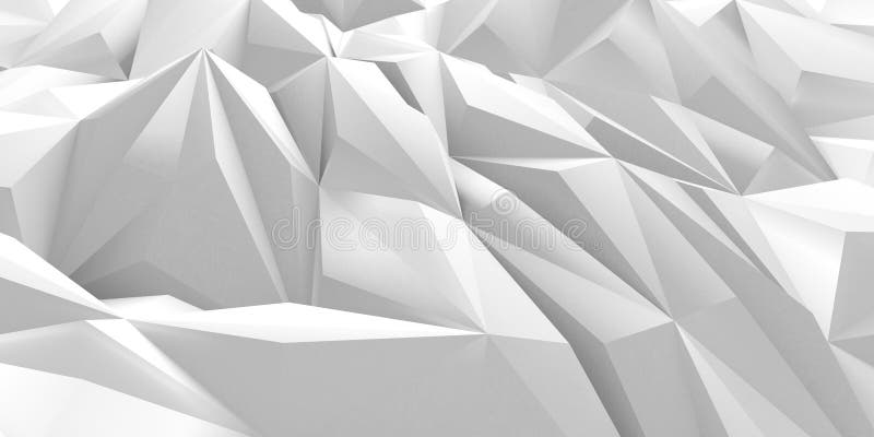 White Geometric Poligon Abstract Background Stock Illustration ...