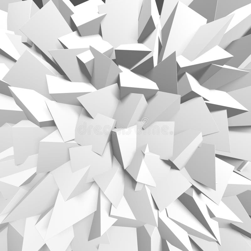 White Geometric Poligon Abstract Background Stock Illustration ...