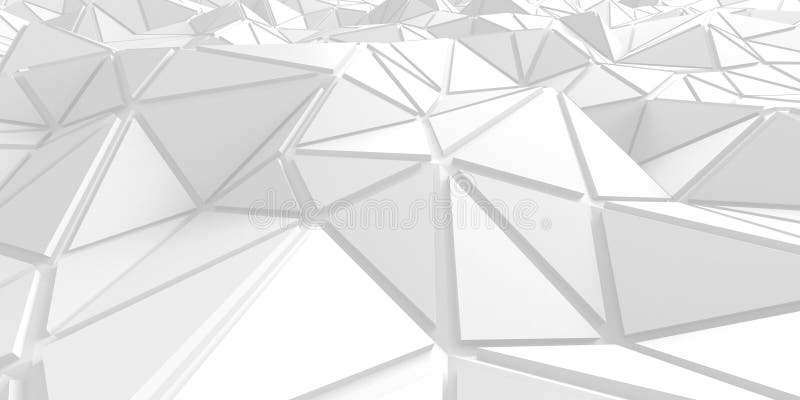 White Geometric Poligon Abstract Background Stock Illustration ...