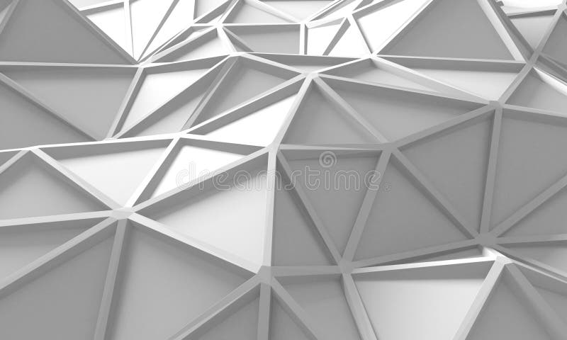 White Geometric Poligon Abstract Background Stock Illustration ...