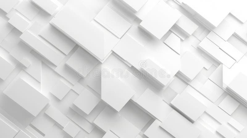 White Geometric Shapes Abstract Background Texture Stock Illustration ...