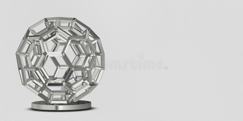 White Geometric Shapes, Background, Spheres, Circles, Splines, Abstract ...