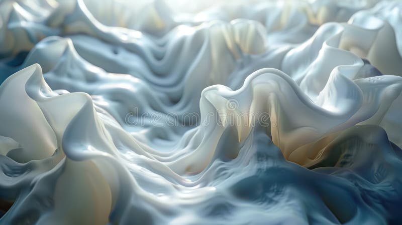 White Geometric Shapes In Rotation Abstract 3d Animation Loop Stock Illustration