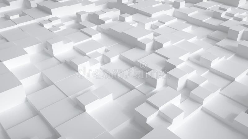 White Geometric Square Wall Waving Background. Seamless Loop 4K UHD ...