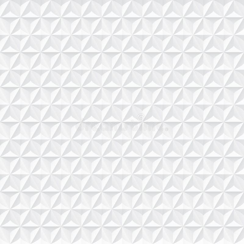 White Geometric Texture. Seamless Vector Pattern. Stock Vector ...