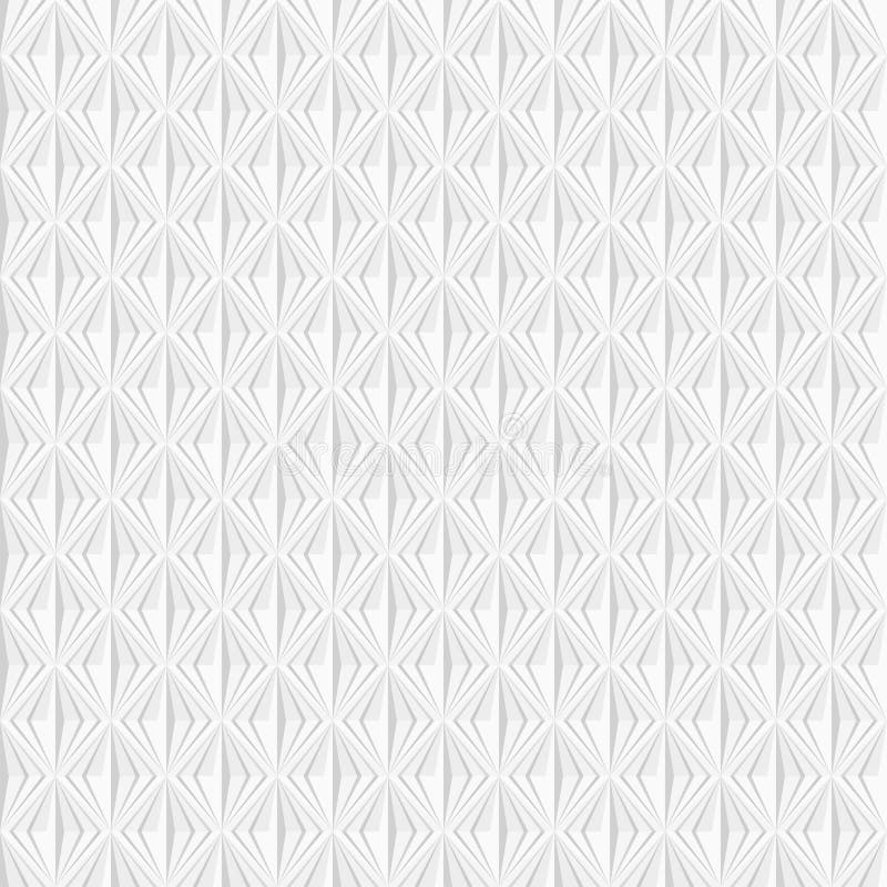 White Geometric Texture. Seamless Decorative Background. Stock Vector ...