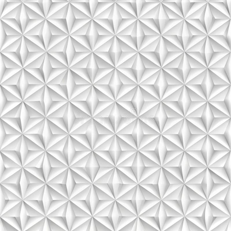 White Geometric Texture, Seamless Pattern Background Stock Illustration ...
