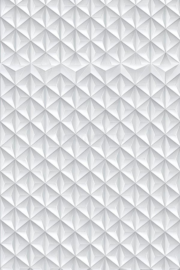 White Geometric Texture, Seamless Pattern Background Stock Illustration ...