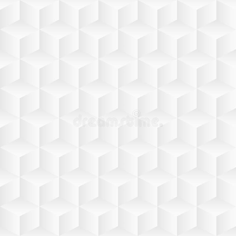 White Geometric Texture. Seamless Vector Pattern. Stock Vector ...