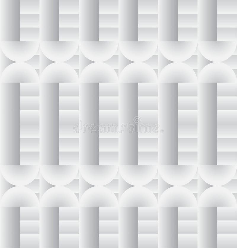 White Geometric Texture. Vector Illustration Seamless Background Stock ...