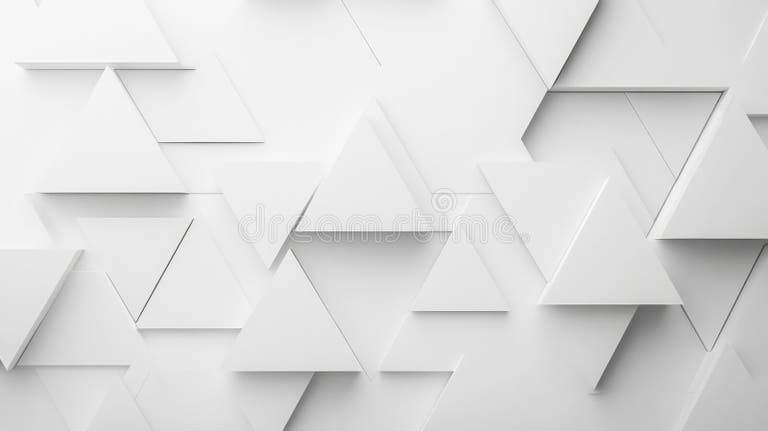 White Geometric Triangle Pattern Background Stock Illustration ...