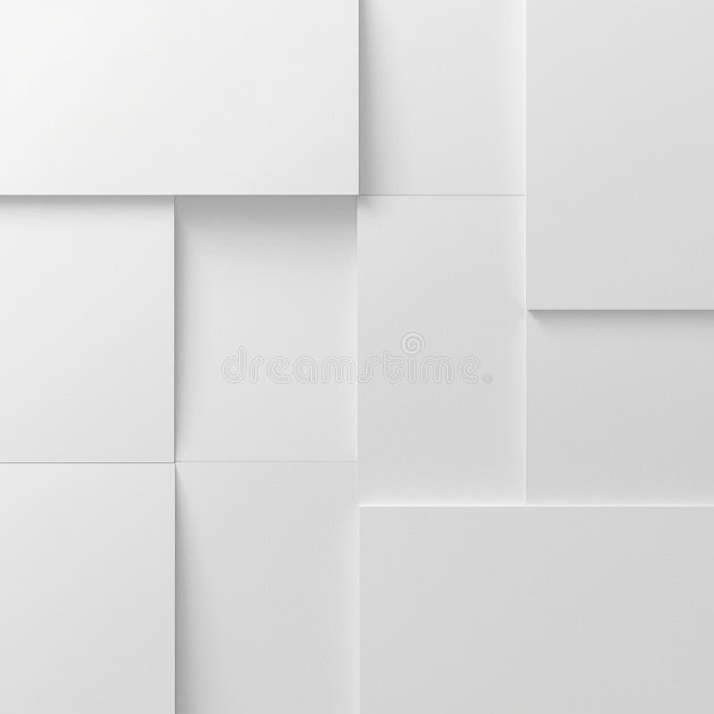 White Geometry Abstract Relief, Clean Lines, Minimalist Design Stock ...