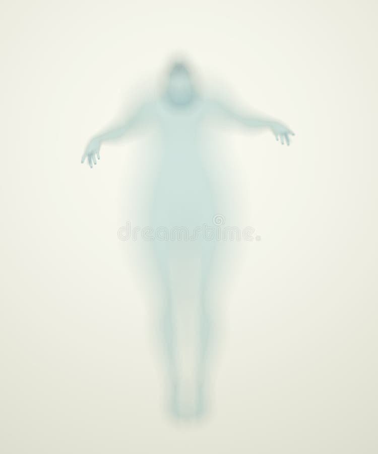 Translucent floating ghost stock illustration. Illustration of ...