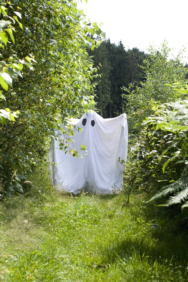A white ghost in forest stock image. Image of entity - 75956749