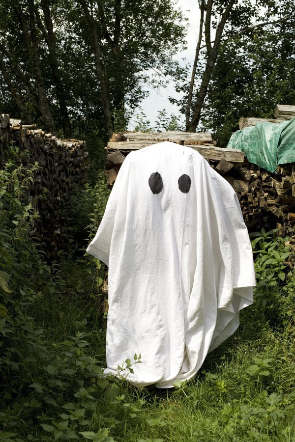 White ghost stock image. Image of ghost, spirit, tree - 75238507