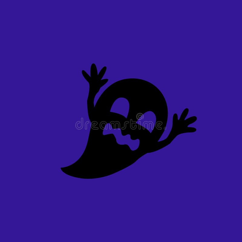 White Ghost Icon Halloween Illustration Stock Illustration ...