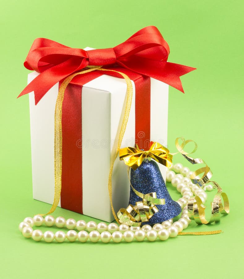 White gift box stock photo. Image of colorful, bright - 28126220
