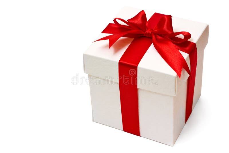 Gift Box with Bow for Gifts on Christmas, Birthday or Valentines Stock ...