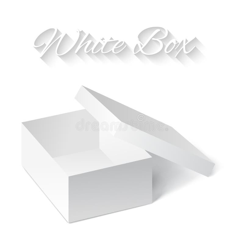 White gift carton box stock vector. Illustration of cardboard - 49135176
