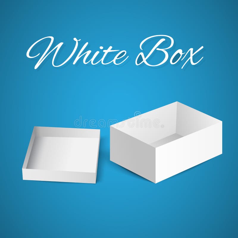 White gift carton box stock vector. Illustration of cardboard - 49135176