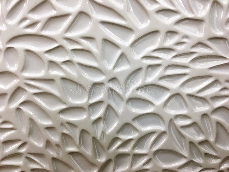 White Glazed Ceramic Tile in a Geometric Pattern Stock Image - Image of ...