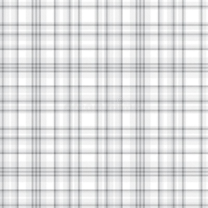 White Glen Plaid Textured Seamless Pattern Stock Vector - Illustration ...
