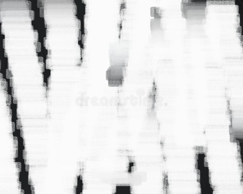 White Glitch Lines on the Black Background Stock Illustration ...