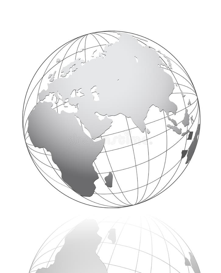 White Global Business Concept Vector Design. Stock Vector ...