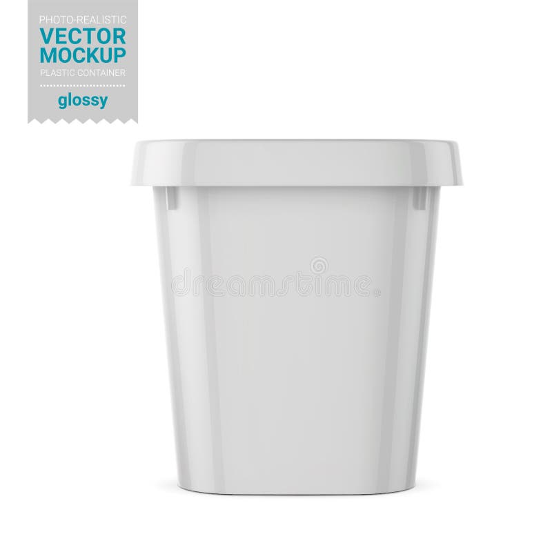 White Glossy Plastic Bucket Mockup Template Stock Illustrations – 167 ...