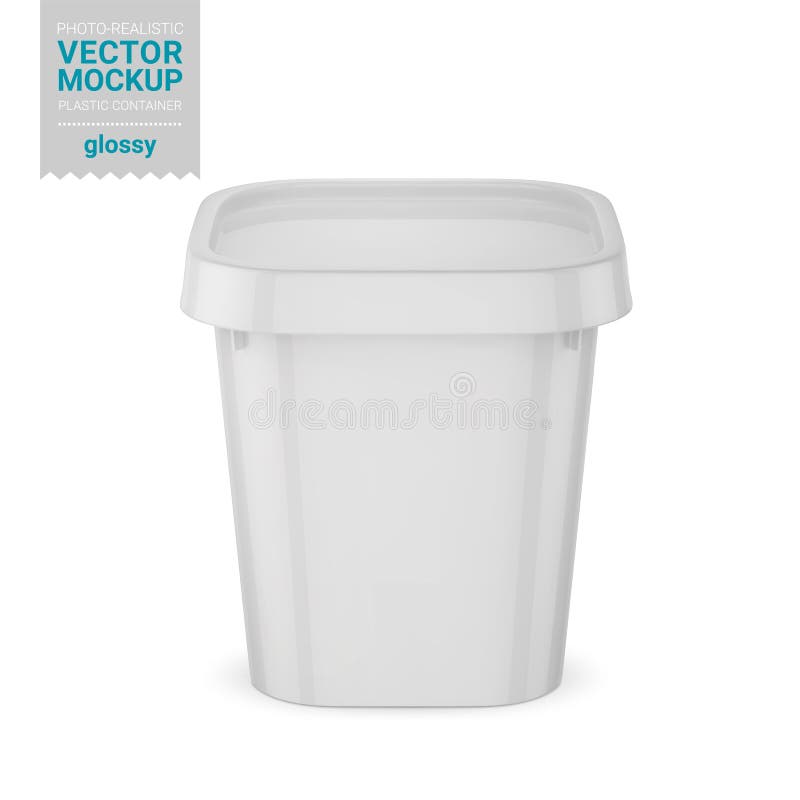 White Glossy Plastic Bucket Mockup Template Stock Illustrations – 167 ...