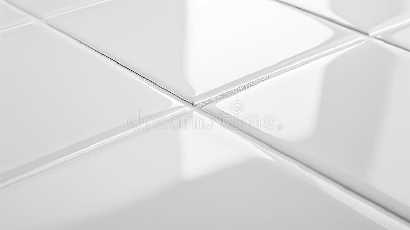 White Glossy Square Ceramic Tiles Seamless Pattern Background Texture ...