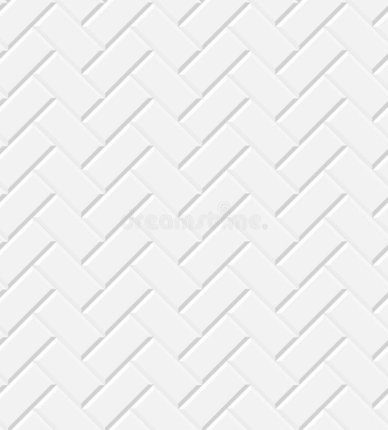 White Glossy Subway Tiles Herringbone Wall Seamless Pattern, Vector ...