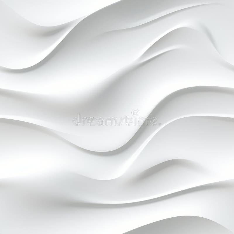 White Glossy Surface Creative Abstract Wavy Texture. Stock Illustration - Illustration of ...