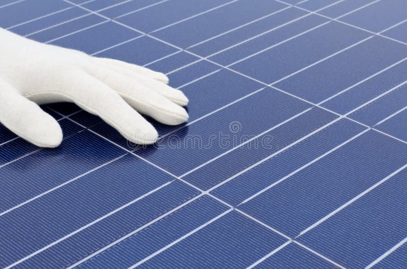 Gloved Hand Front Solar Cells Stock Photos - Free & Royalty-Free Stock ...