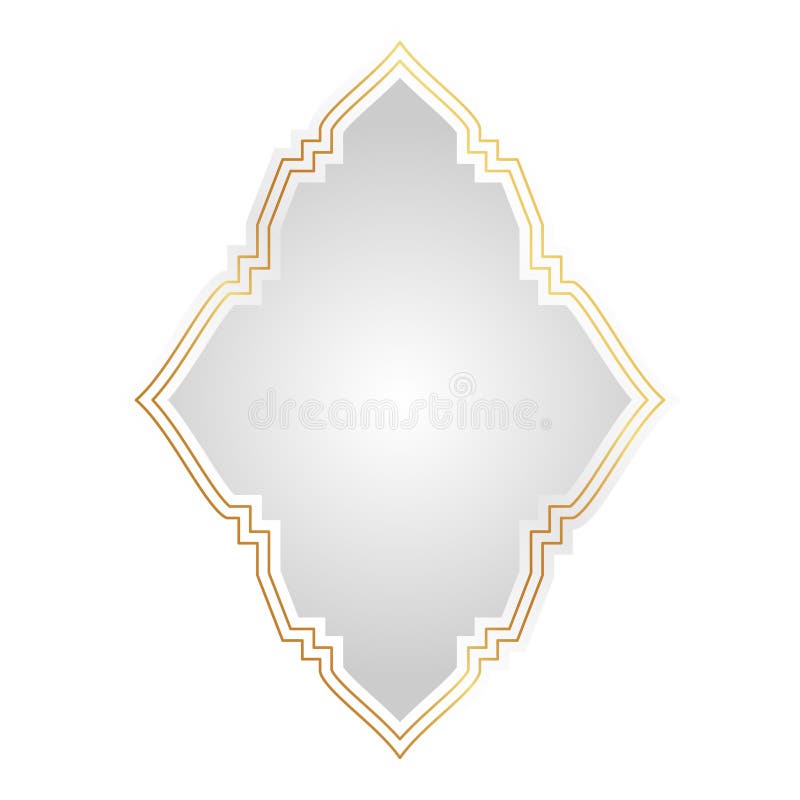 White Glow Islamic Frame stock vector. Illustration of glow - 332690626