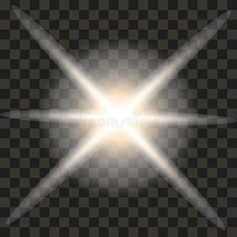 White Glow Sun Shine Rays, White Star Light, Blur Glow Light Effect ...