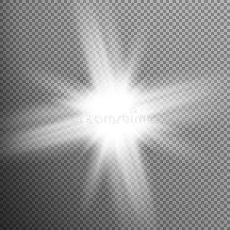 White Glowing Light Burst Effect. EPS 10 Stock Vector - Illustration of ...