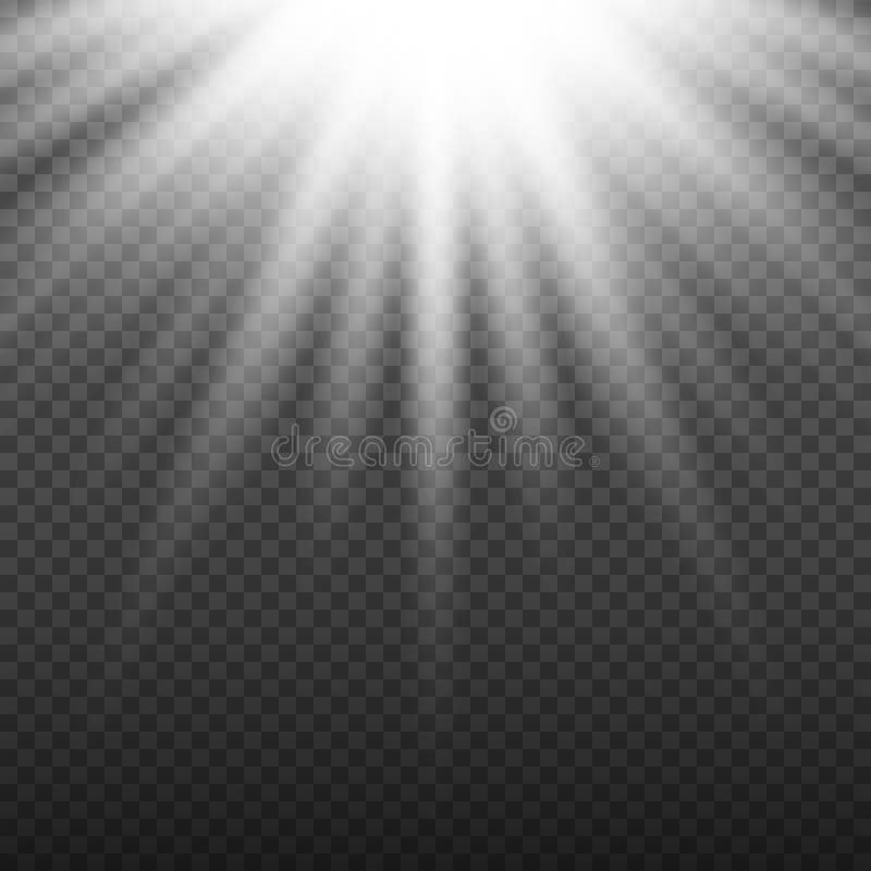 White Glowing Light Burst Explosion on Transparent Background. Bright ...