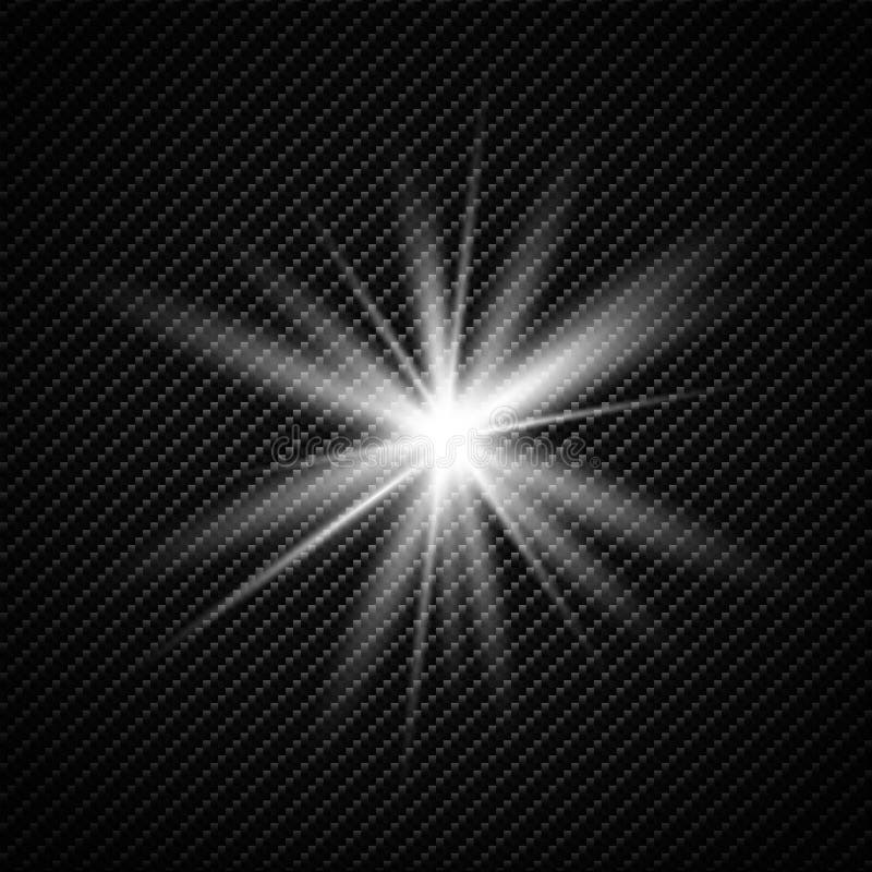 White Glowing Light Burst Explosion with Transparent. Cool Effect ...