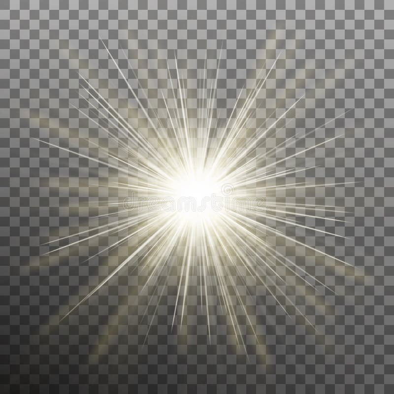 White Glowing Light Burst Explosion Transparent Effect. EPS 10 Vector ...