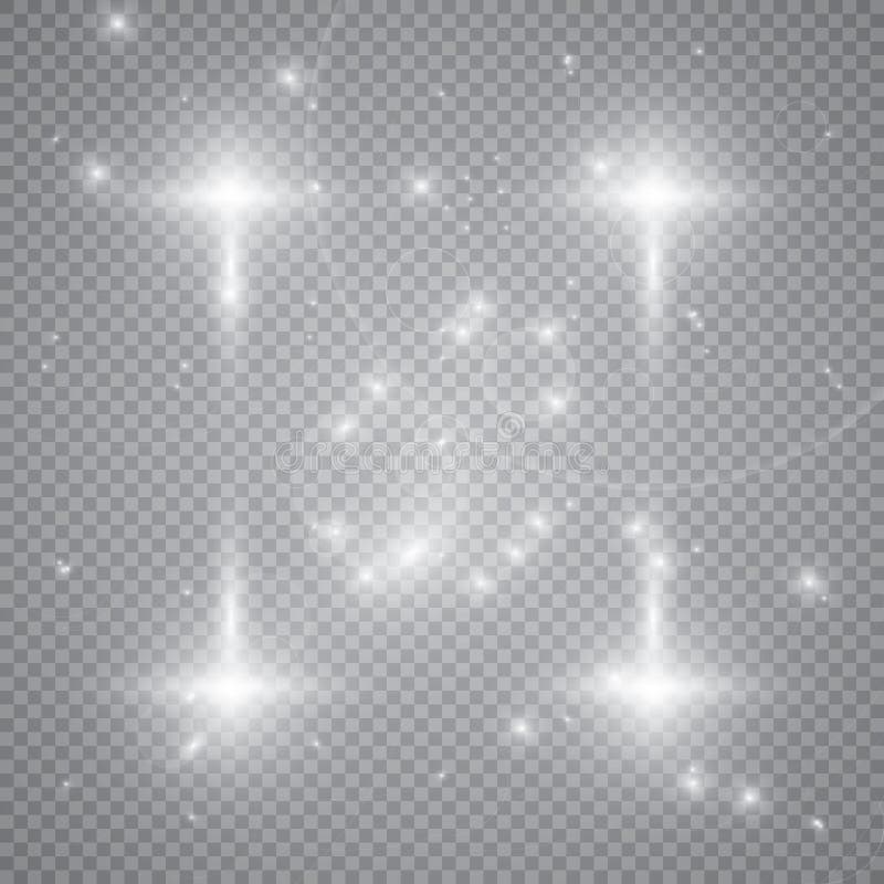 White Glowing Light Burst Explosion with Transparent. Vector ...