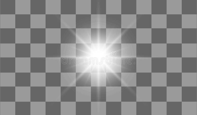 White Glowing Light Burst Explosion with Transparent. Vector ...