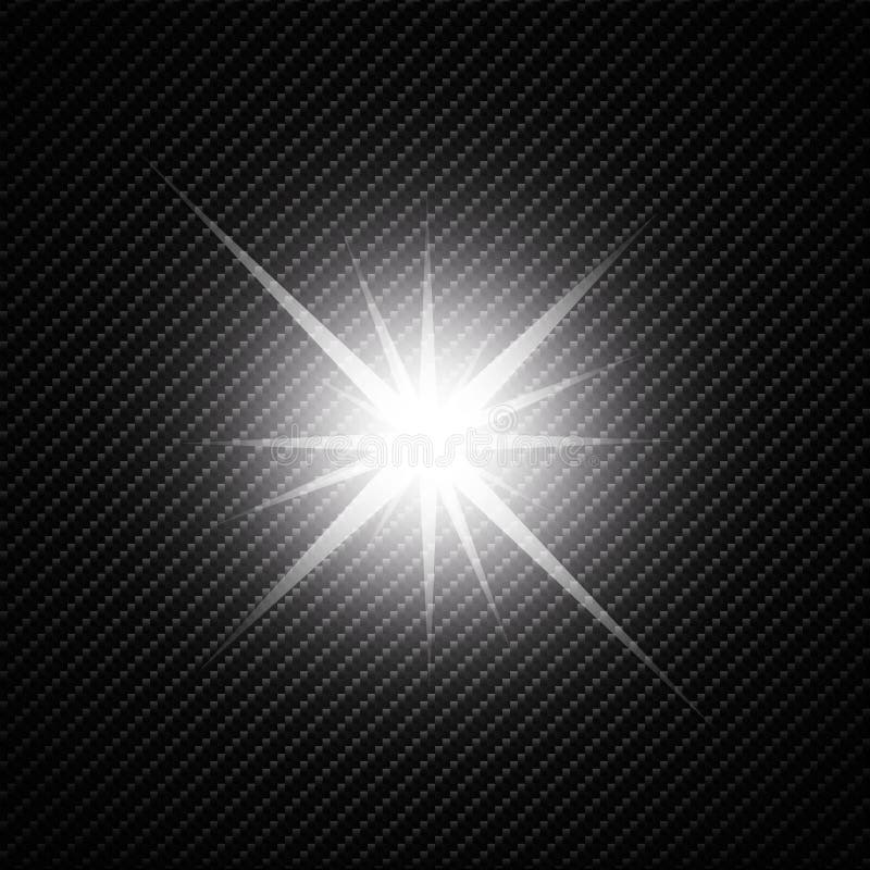 White Glowing Light Burst Explosion with Transparent. Stock Vector ...