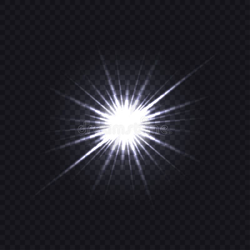 White glowing light burst stock illustration. Illustration of flare ...